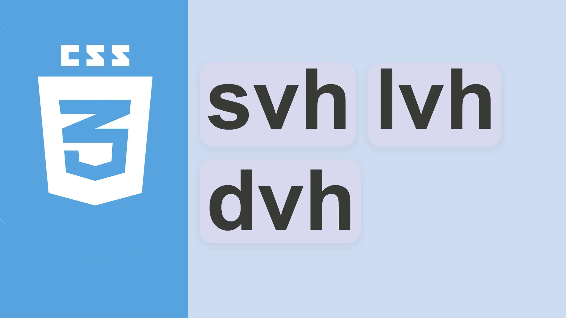 Understanding LVH, SVH and DVH units with CSS