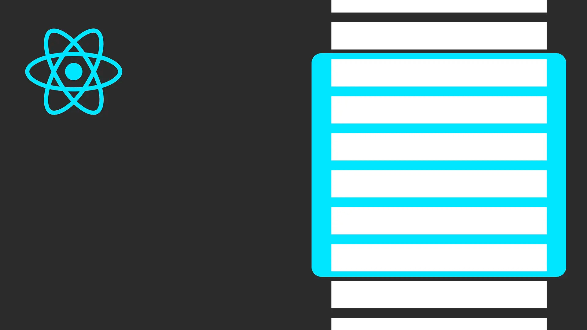 Virtualise large data lists easily with react-window