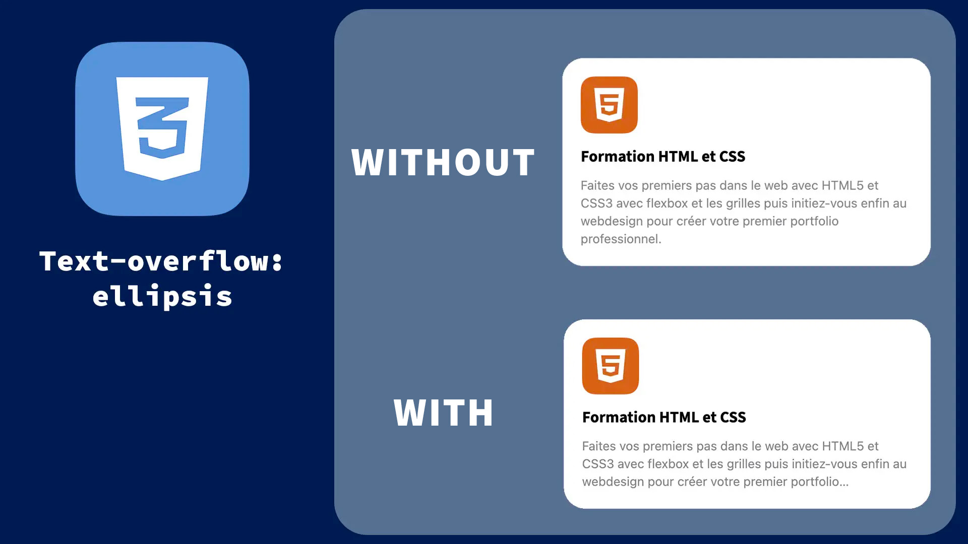 How to truncate text with Text Ellipsis in CSS?