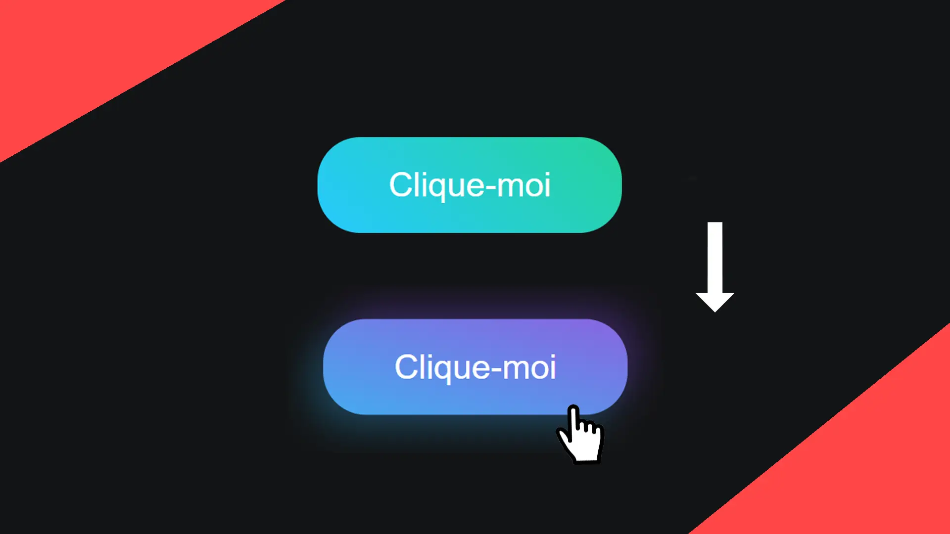 Create an animated "rainbow" button with CSS
