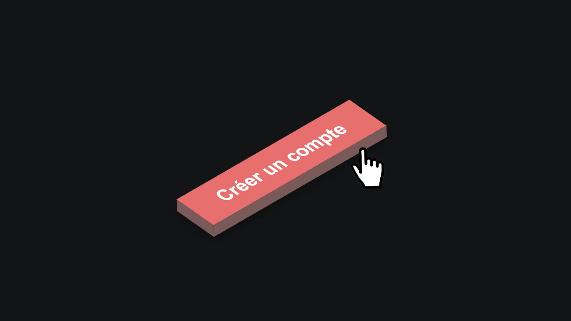 Create an animated 3D button using CSS